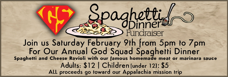 God Squad Spaghetti Dinner | The United Methodist Church of Red Bank ...